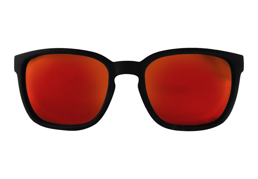 Cabana XL - Matte Black - Red Sunset Polarized Sunglasses | Detour ...