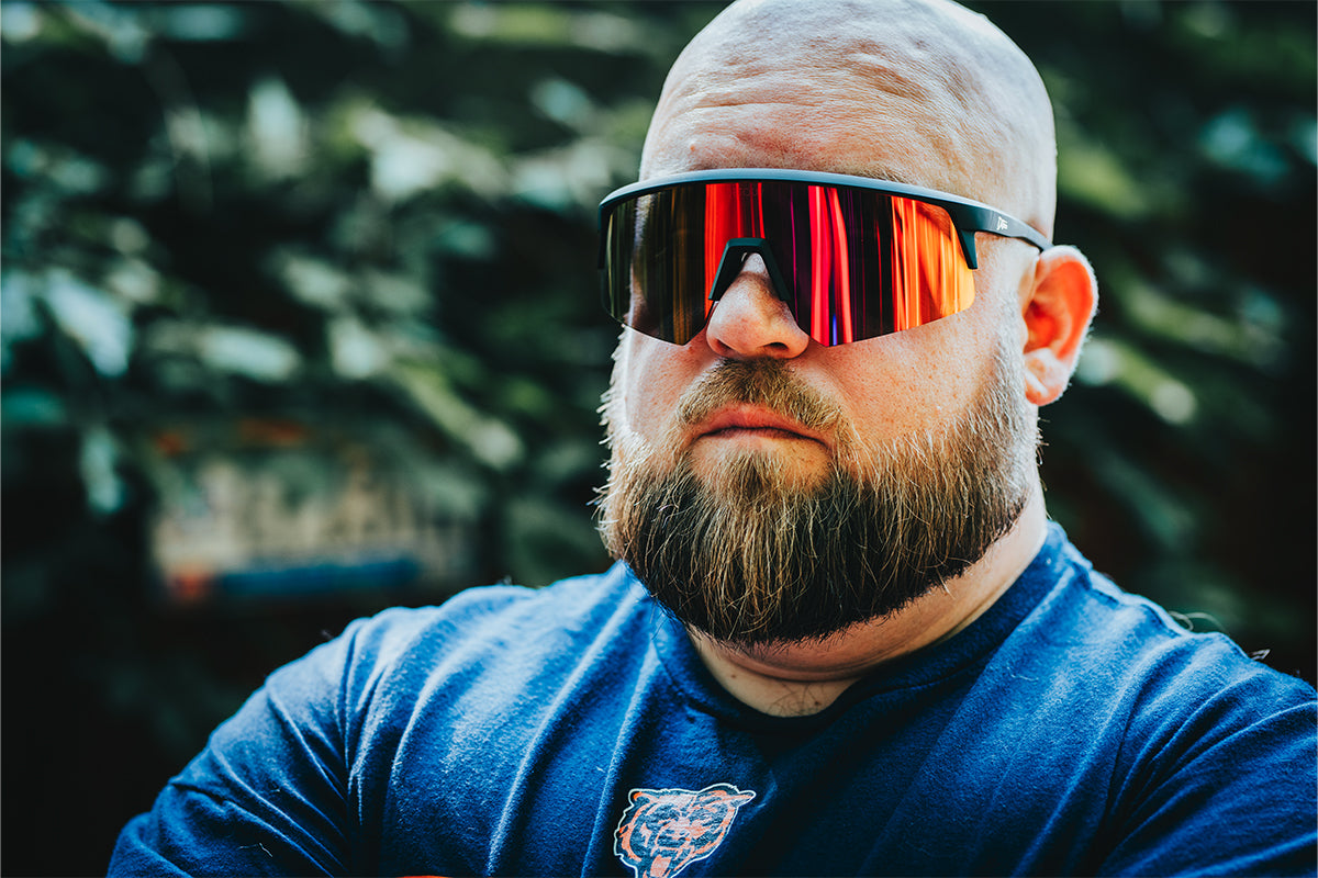 Surge XL - Matte Black - Red Sunset Sunglasses | Detour – Detour Sunglasses