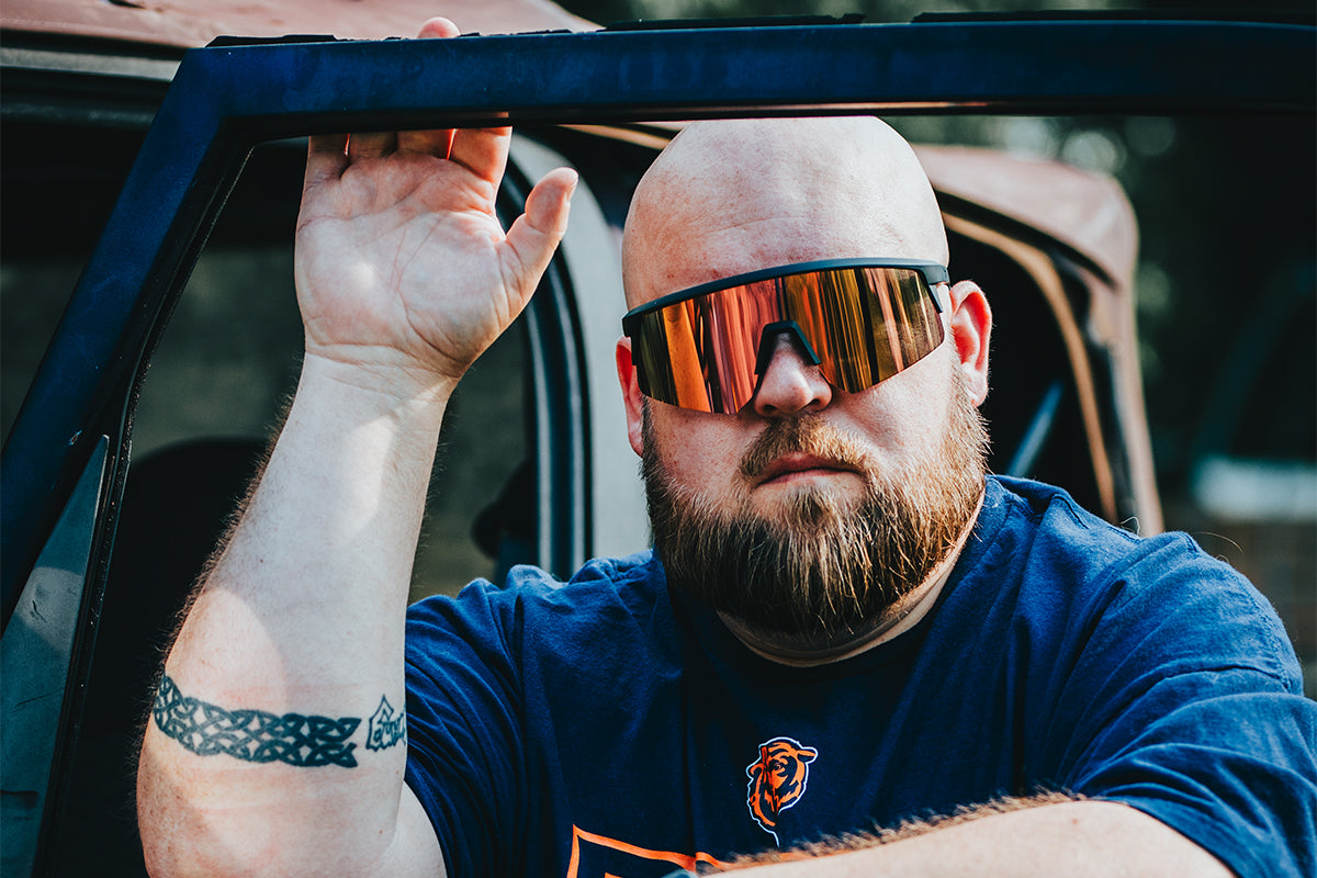 Surge XL - Matte Black - Red Sunset Sunglasses | Detour – Detour Sunglasses