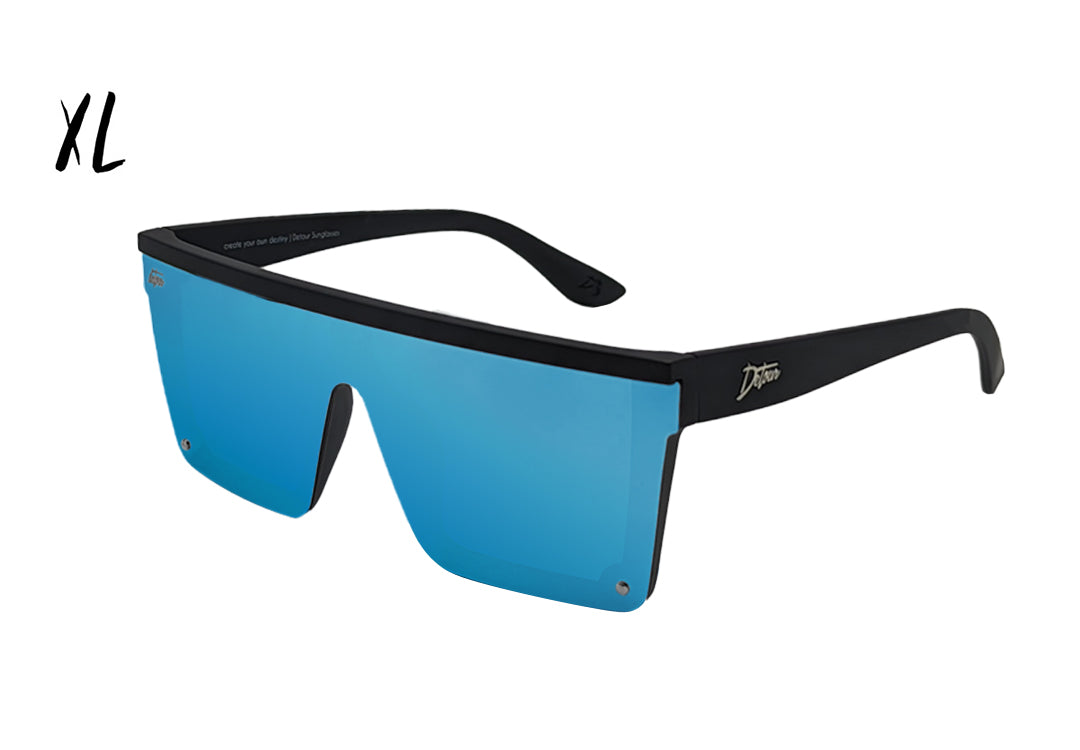 Tidal Wave XL - Matte Black - Electric Blue Lens Polarized – Detour ...